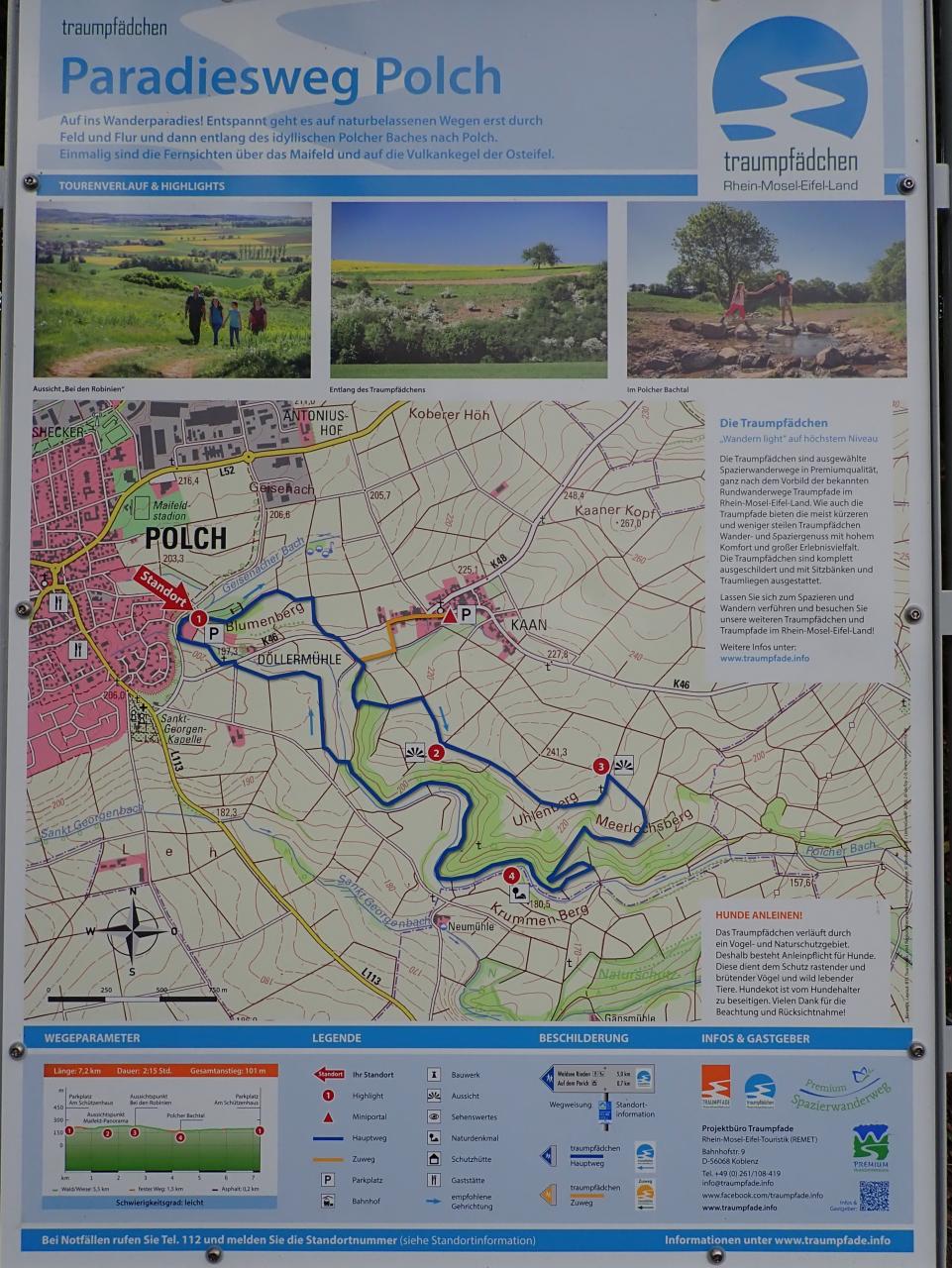 Traumpfädchen Paradiesweg Polch | GPS Wanderatlas