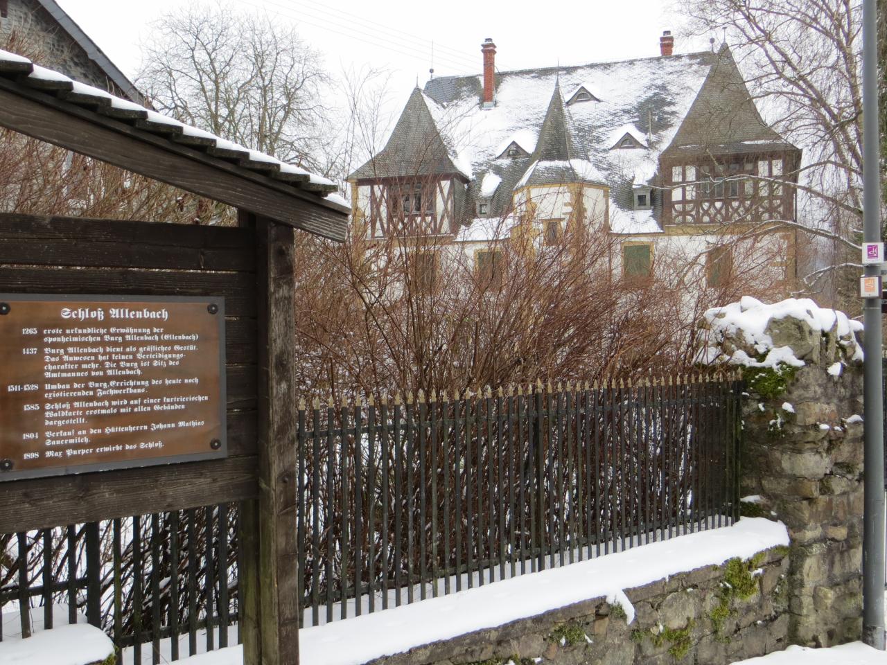 Zwischen den verschneiten Wäldern Allenbachs | GPS Wanderatlas