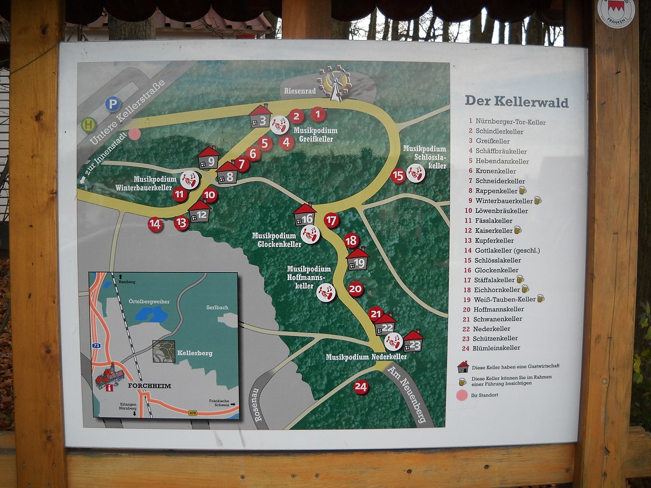 Bierkellerwanderung durch den Forchheimer Kellerwald | GPS Wanderatlas
